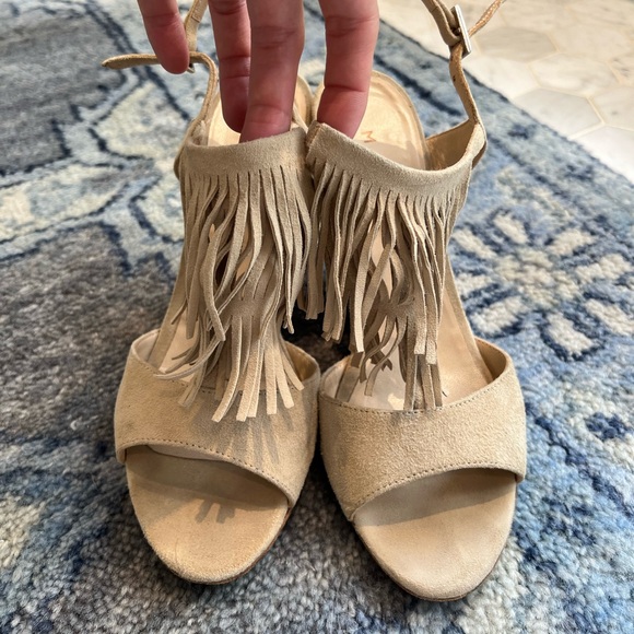 M. Gemi | Shoes | M Gemi Tan Sided Tassel Sandal | Poshmark